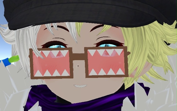 VRChat Domokun Glasses V2 megane 眼鏡 accessory Unity - ObzLegend - BOOTH
