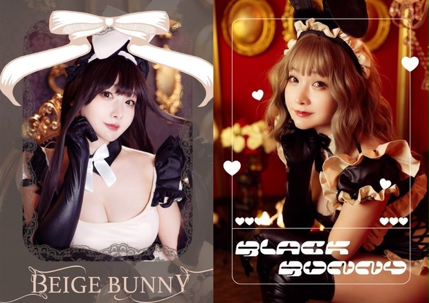 【C104】2冊セット/創作バニー写真集「BLACK×BEIGE」＆「PINK×WHITE」【残部少】 - サークルK - BOOTH