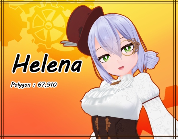 VRchatオリジナル3Dモデル"Helena" - morpice - BOOTH