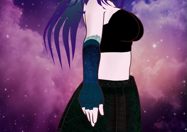 Sparkling Galaxy Gloves - PorkChopVT - BOOTH