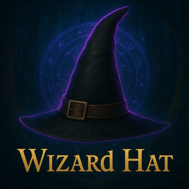 魔法使いの帽子 -Wizard Hat- VRChat対応 3Dモデル（lilToon対応／軽量） - Otosan Creation - BOOTH