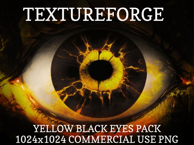 Yellow Black Eye Pack - textureforge - BOOTH