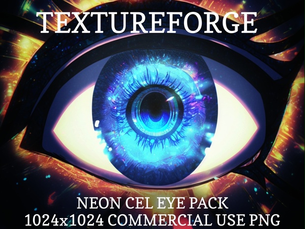 Neon Cel Eye Pack - textureforge - BOOTH