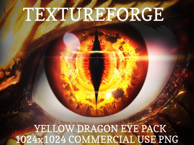 Yellow Dragon Eye Pack - textureforge - BOOTH