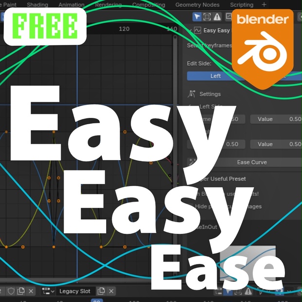 [FREE]Easy Easy Ease[Blender] - Yzmo - 唯繕物置 - BOOTH