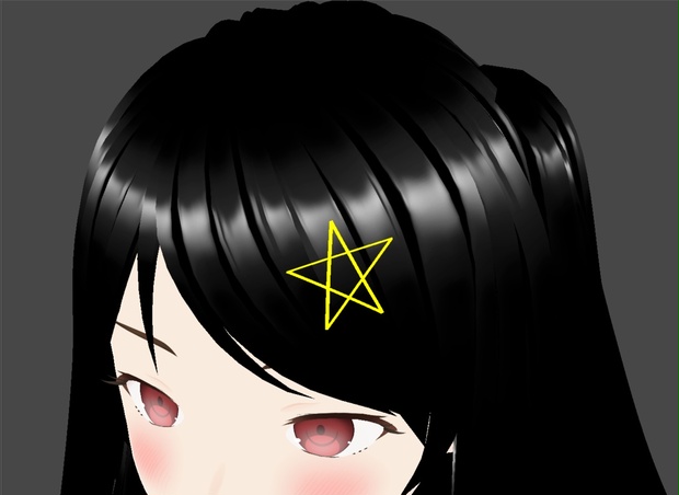 [VRoid 1.0] Star Shape Hair Pin (無料FREE!!!) - Fish's Shop - BOOTH