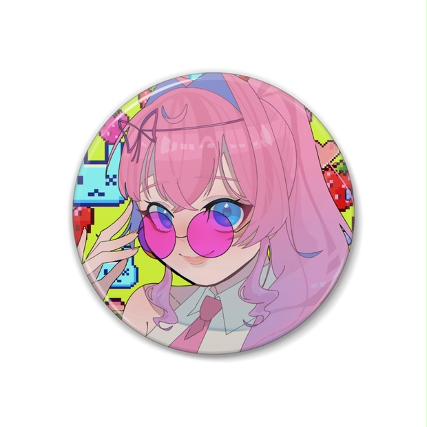 月羽るみん 缶バッジ 黄 - arinko-rinrin - BOOTH