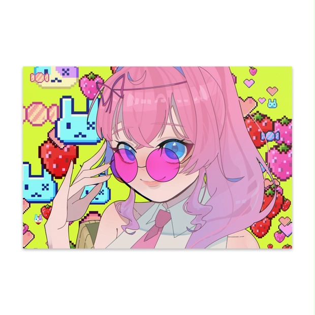 月羽るみん ポストカード 黄 - arinko-rinrin - BOOTH