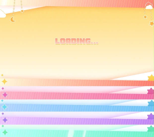 【Vtuber配信者向け】シンプル可愛い待機画面｜Loading screen - Mille-feuille Material Store ...