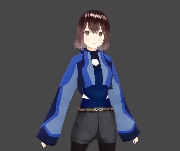 VRoid Blue SciFi Shirt - Rok0Val - BOOTH