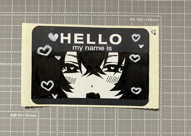 sticker_BLACK_D - HANBEE - BOOTH
