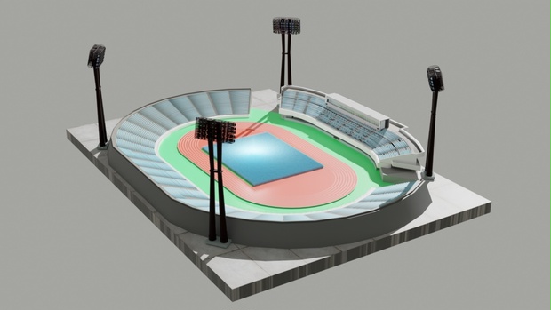 陸上競技場【3DCG】 - 3Dcat - BOOTH