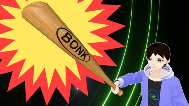BONK bat for VRchat and vtubers - pix's models - BOOTH
