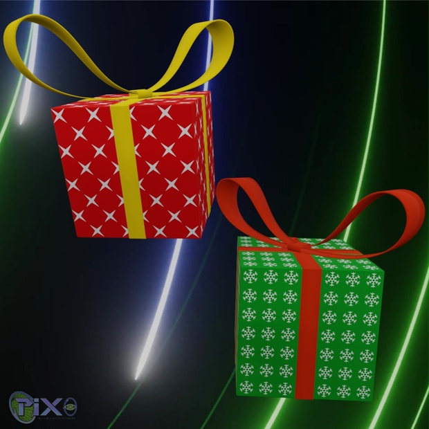 Christmas gift boxes for Vtubers and VRchat - pix's models - BOOTH