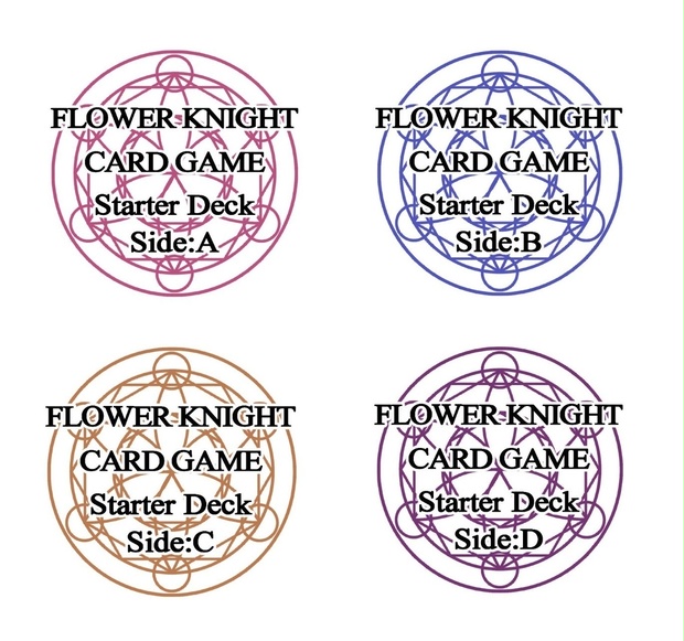 FLOWER KNIGHT CARD GAME スターターデッキ4セット - ヤマヘビ工房兼蛇ノ目玩具堂BOOTH店 - BOOTH