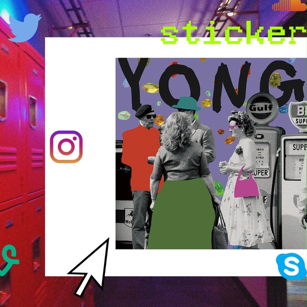 NRE YONG STICKER - n-r-e - BOOTH