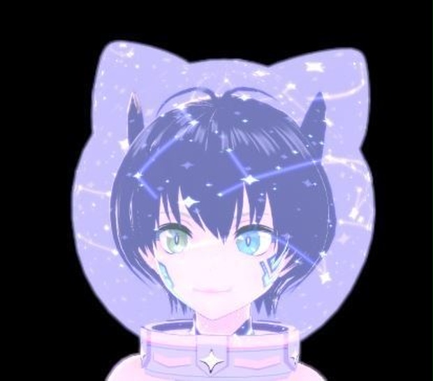 Vroid Space Cat Helmet - pastelstorm - BOOTH