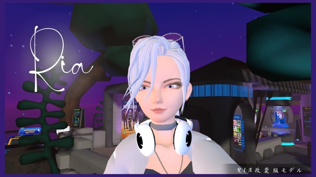 【オリジナル3モデル】 "Ria (リア)" サイバーシティーモデル1 - bainamo-avatar - BOOTH