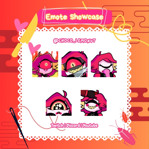 Niffty 5 Emote Pack - Shibi's Mental Asylum - BOOTH