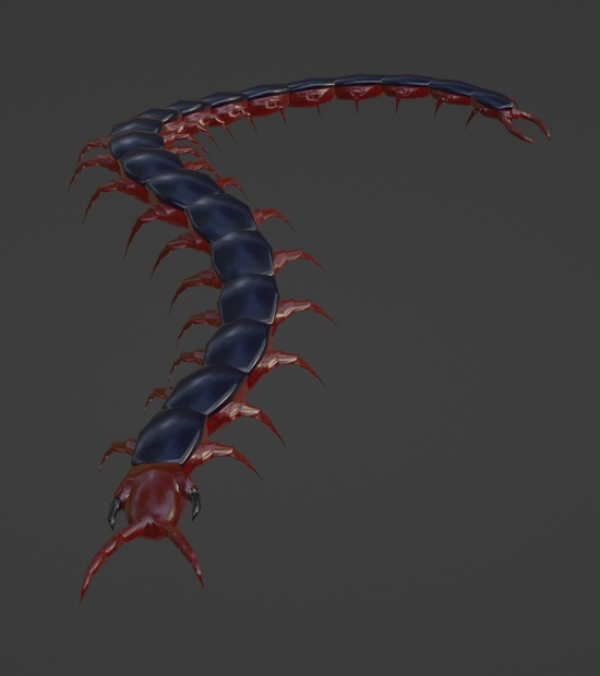 Centipede Low Poly - Utsu Labs - BOOTH