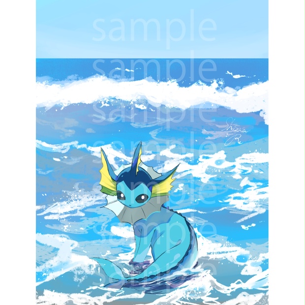 【C105】シャワーズポストカード - しずなり - BOOTH