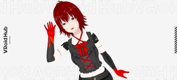 火の女の子・Fire Girl [VRoid Studio] - Cwoissant Cafe - BOOTH