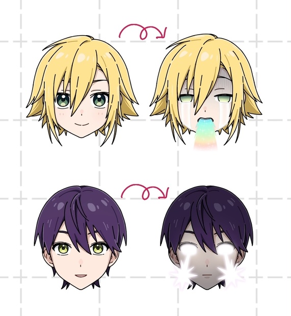 レンチキュラーアクリルキーホルダー2種 - ppo - BOOTH