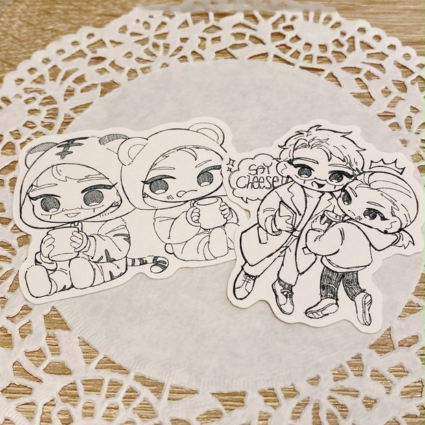 ｢俺の推しCPデートしろよ！｣シール - Eeny, meenie, miney, moe!!ꪔ̤̮" - BOOTH