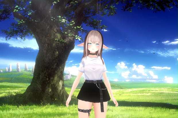 Vroid Belt (EGirl/Alternative) with Heart Buckle - Wero's ♥ - BOOTH