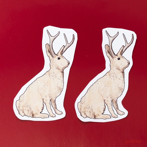 シールタイプステッカー ジャッカロープ（2枚セット） - puikko（11/7-11休止） - BOOTH