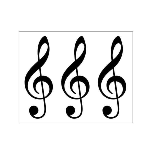 ト音記号 アイロンプリント - puikko - BOOTH