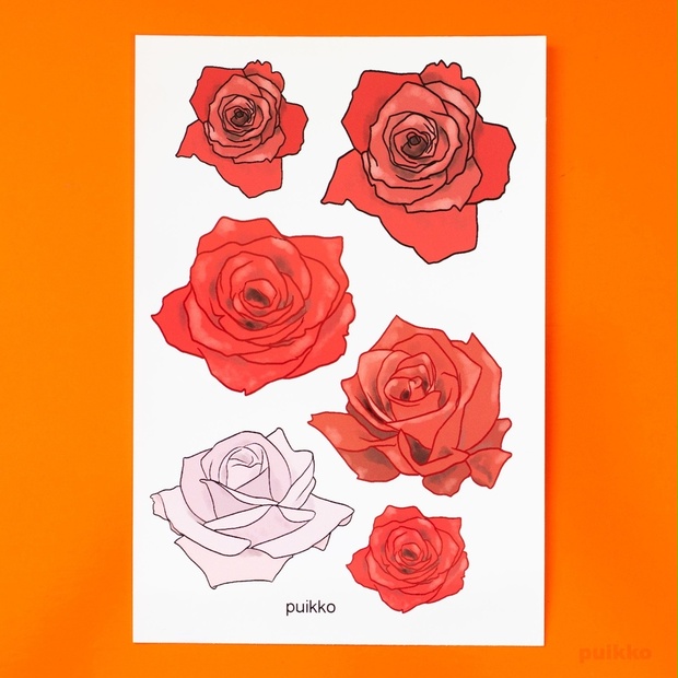 タトゥーシール バラ2 - puikko - BOOTH