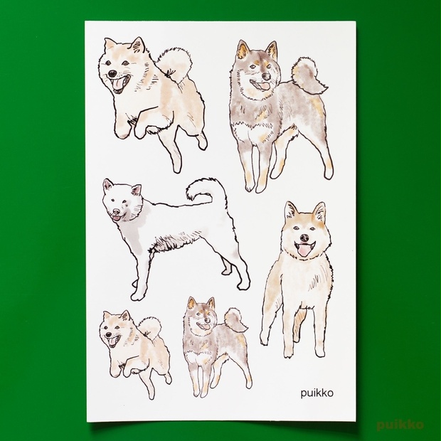 タトゥーシール 日本犬1 - puikko - BOOTH