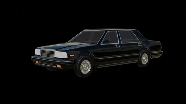 【3D素材】セドリック y31 セダンL blender file - 昭和車物語 - BOOTH