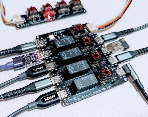 Relay Switch USB 2.0 4-Ports Hub Kit(¥2,500) [74TH-G030] - 74th Books ...