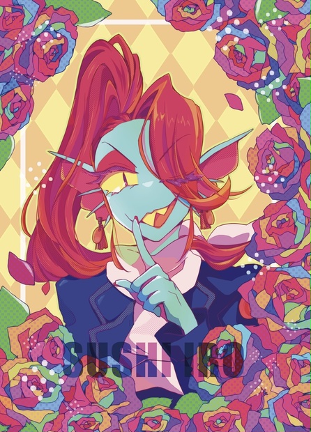 Undyne中心フルカラーイラスト本「SUSHI IRO」 - norinoriwo - BOOTH