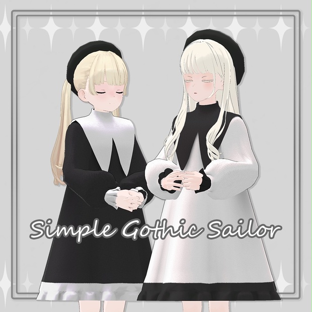 【Cygnet・Grus】Simple Gothic Sailor - Micare Sewing - BOOTH