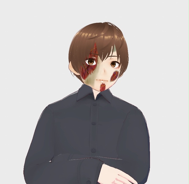 Vroid robot revealing wires - Akira's Creations - BOOTH