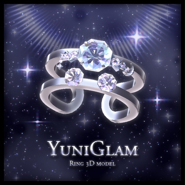 Color Ring for VRChat【ring series N8】 - YuniGlam - BOOTH