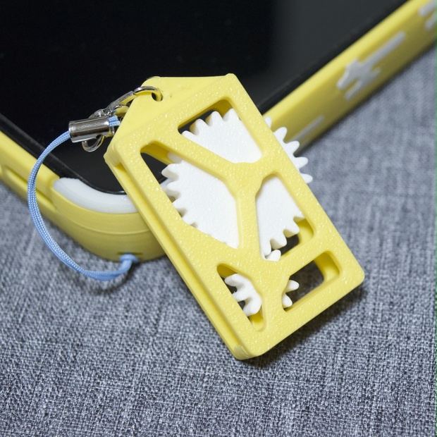歯車なストラップ_黄色 - kt-tech - BOOTH