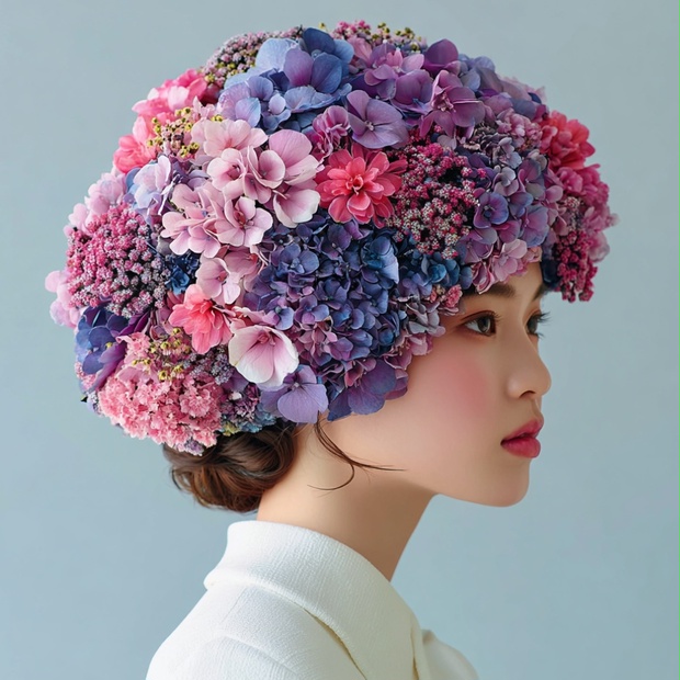 Hydrangea Floral Puzzle Art(Digital Download) - hanamatoi - BOOTH