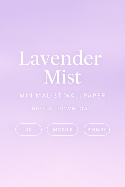 Pastel Lavender – Minimalist Pastel Wallpaper - simple-studio - BOOTH