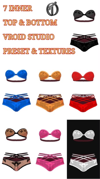 Inner Girl 001 | インナーガール001 | Vroid Studio Preset & Textures ...