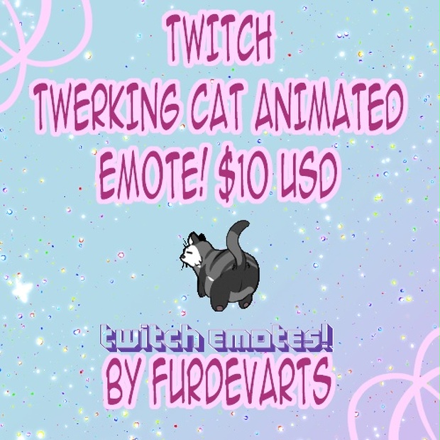 ANIMATED Twerking Cat Emote ( Twitch or Discord) - FurDevArts - BOOTH