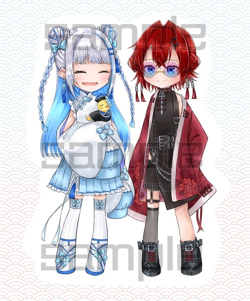 【非公式】チャイナ衣装リゼアンアクスタ - Blue void - BOOTH