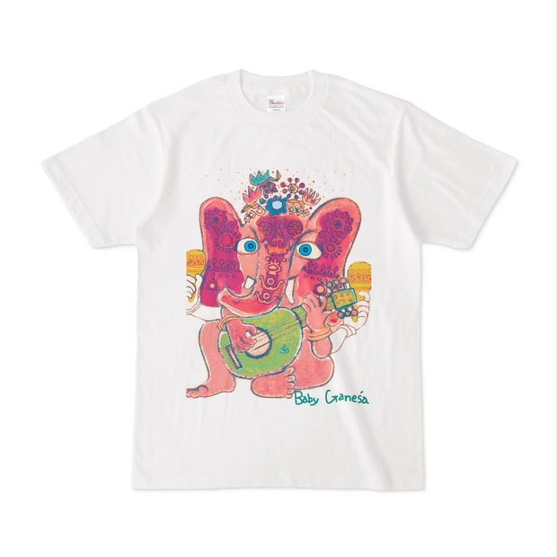 ミラクル ガネーシャ Tシャツ ピンクC (गणेश, gaṇeśa, Ganesha) - みらくるくる☆☆☆ - BOOTH