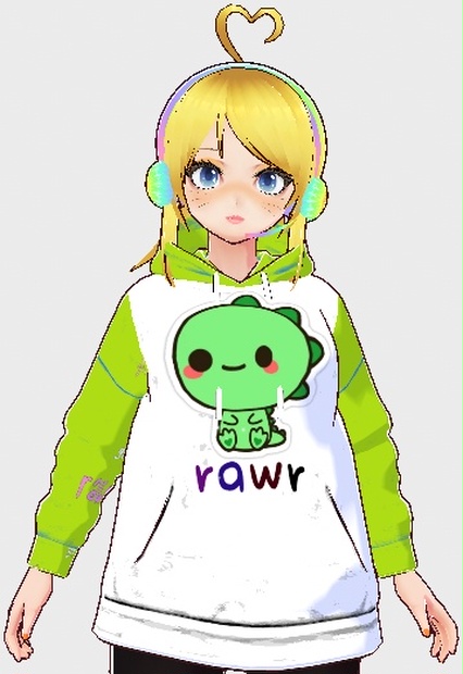 VRoid Studio dino sweater - narutaku - BOOTH