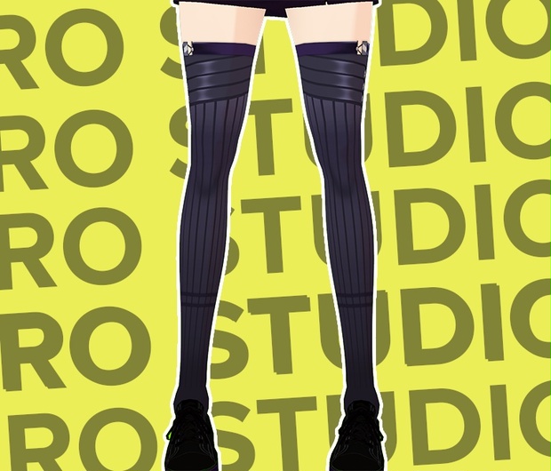 Socks stockings scifi cyberpunk look Vroid - nerostudios - BOOTH