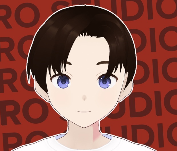 Short hair style an improvement to the front bangs presets of Vroid ...