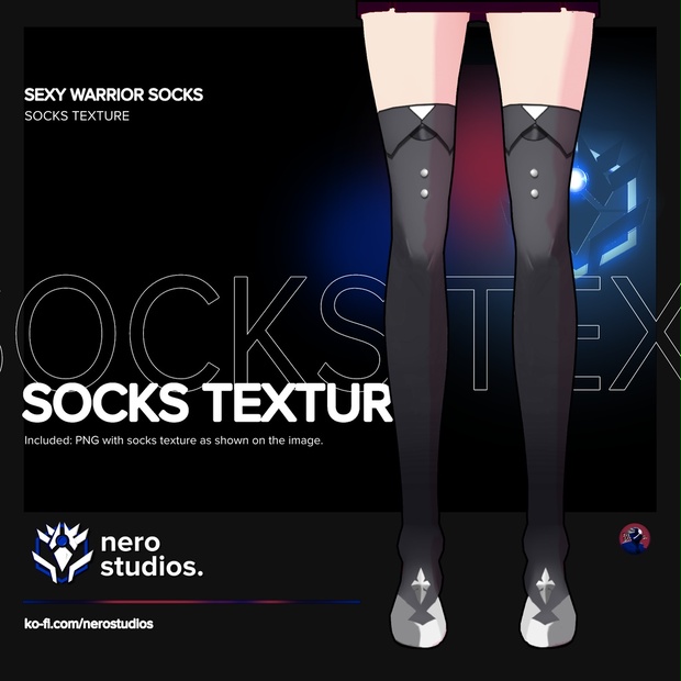 Sexy warrior socks stockings texture - nerostudios - BOOTH
